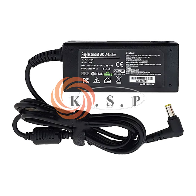 آداپتور مانیتور ال جی Adaptor Monitor LG 12V 3A (6.5X4.4)